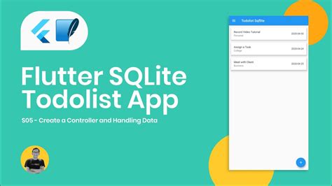05 create a controller and handling data flutter sqflite todolist app