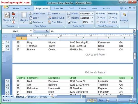 microsoft excel tutorial page layout tab in ms excel it online training