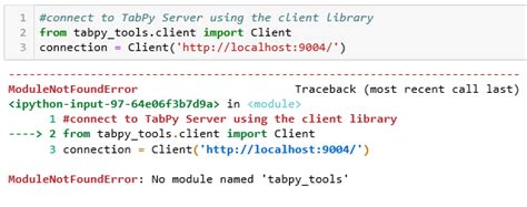 loadfailed load failed no module named tabpy client