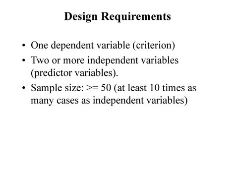 Topics Multiple Regression Analysis Mra Ppt Download
