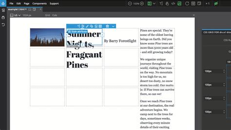 visual editor for css grid layouts pinegrow web editor