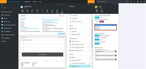 c asp web application in azure how to log errors stack overflow