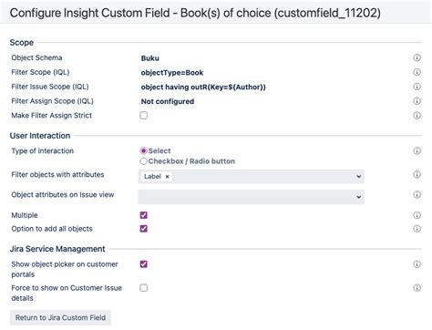 how to configure insight custom fields as cascading select list jira