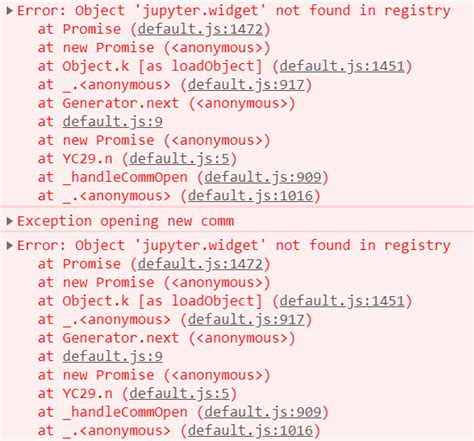getting error in console object jupyter widget esri community