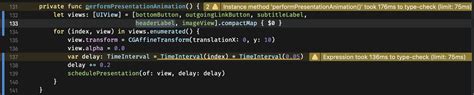 xcode why does a simple swift arithmetic operation compile so slow