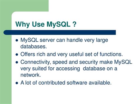 Ppt A Brief Introduction To Mysql Powerpoint Presentation Free