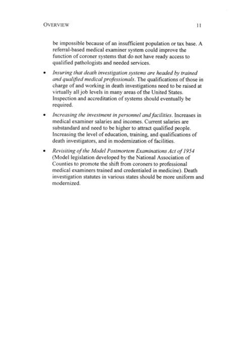 3 Overview Of The Medicolegal Death Investigation System In The United