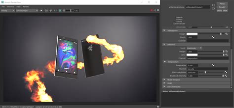 solved arnold volume only rendering temperature with density not heat