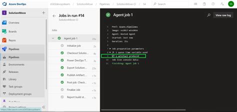 export and import solution from one environment to another using azure