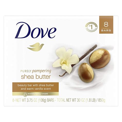 Dove Beauty Bar For Softer Skin Shea Butter More Moisturizing Than Bar