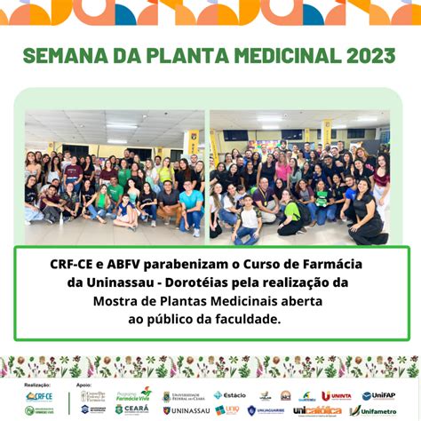O Crf Ce E A Abfv Parabenizam O Curso De Farmácia Da Uninassau