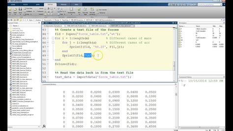 matlab tutorial lesson 07 file i o basics youtube