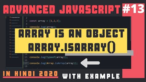 array is an object let s prove it array isarray method in advanced