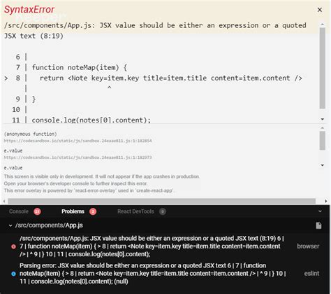 reactjs jsx value should be either an expression or a quoted jsx text