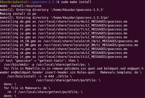how to install goaccess web log analyzer on ubuntu 20 04 linuxways