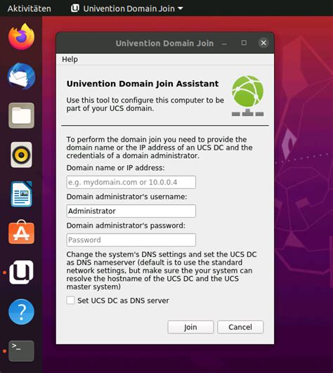 connecting ubuntu clients new version of the domain join assistant
