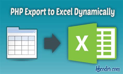 script php export to excel isupercoder