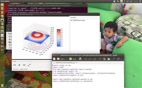nugroho s blog 3d animation of 2d diffusion equation