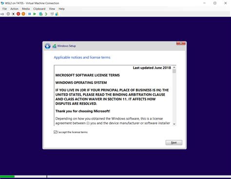 visual guide to trying wsl2 on hyper v