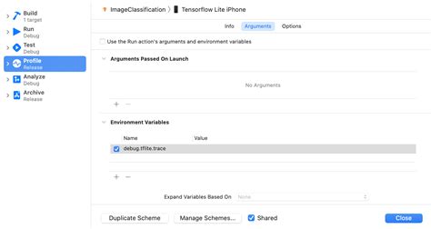 performance measurement tensorflow lite