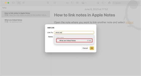 How To Link Notes In Apple Notes On Mac And Iphone Appsntips