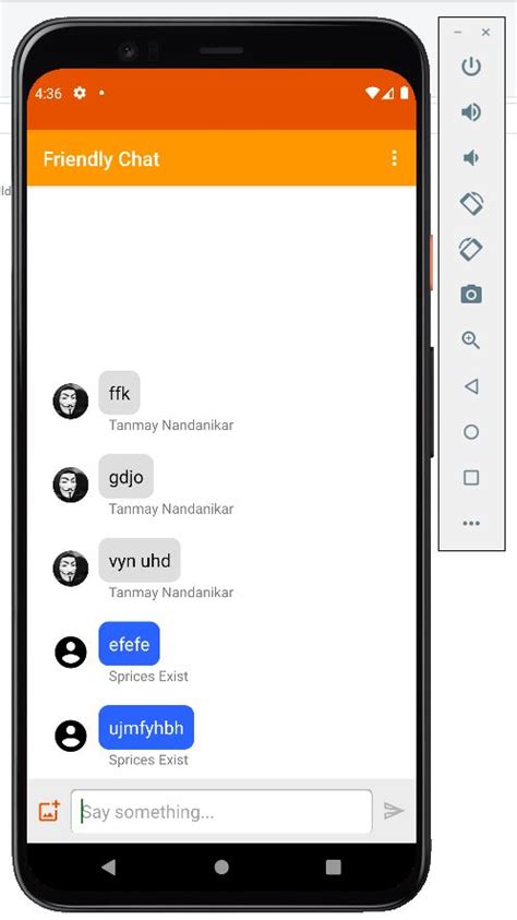 real time chat app using firebase authentication and cloud firestore in