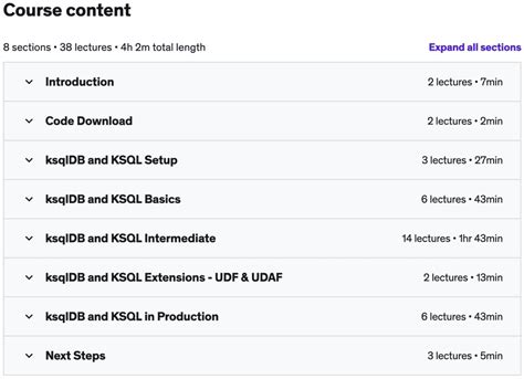 udemy apache kafka series ksql on ksqldb for stream processing