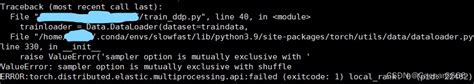 【解决】pytorch单机多卡问题：error torch distributed elastic multiprocessing api