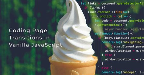 req coding page transitions in vanilla javascript