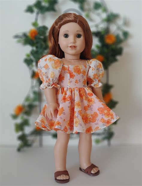 Puffy Dress For 18 Inch Dolls Such As American Girl ® Etsy
