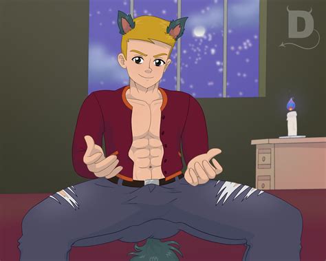 Rule 34 American Dragon Jake Long Blonde Hair Brad Morton Brown Eyes