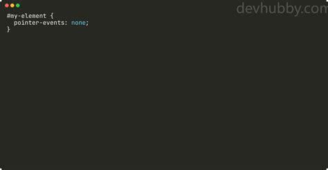 how to disable keyboard events in css