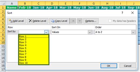how to sort data by column in excel step by step with example