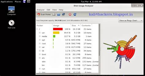 kali for hackers check disk space in kali linux