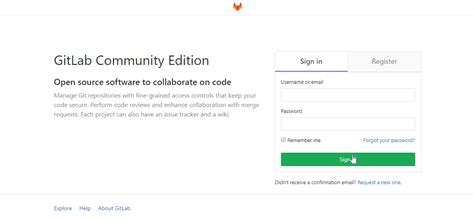 how to use the gitlab one click install image to manage git