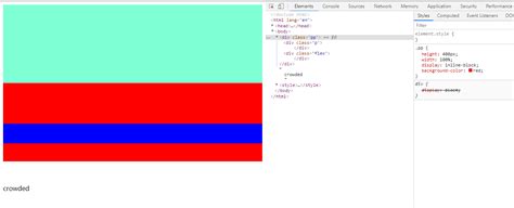css why is there a gap between the text crowded and elements above