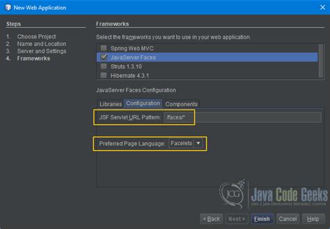 jsf application netbeans example examples java code geeks 2022
