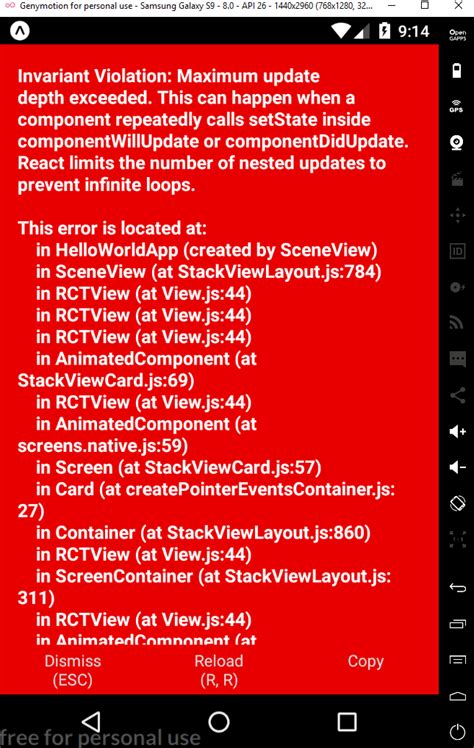 javascript how to solve invariant violation maximum