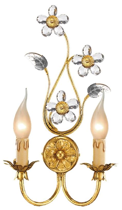Casa Padrino Luxury Baroque Double Wall Lamp Gold With Patina 24 X 12 X