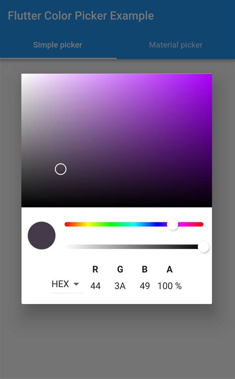flutter color picker fluttercore