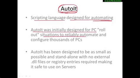 1 introduction to autoit scripting language part1 youtube
