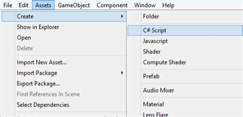 scripts y lenguajes de programación en unity academia android