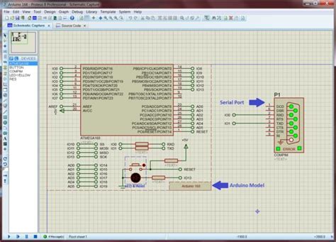 arduino uno schematic proteus pcb circuits