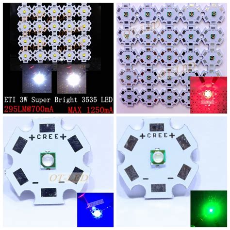 20pcs 3w 3535 Smd High Power Led Diode Chip Light Emitter Cool White