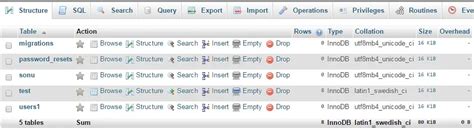 laravel drop table using migration drop function how to delete