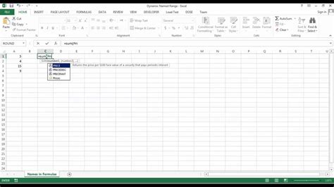excel dynamic named range how to create dynamic named