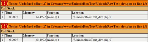 notice undefined offset 27 why these error generated in php stack