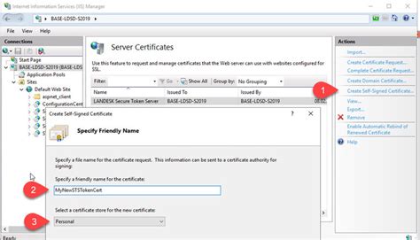 how to renew the landesk secure token server certificate