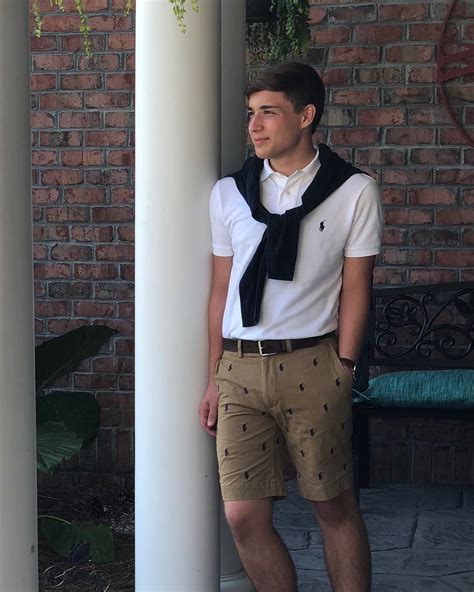 Preppy Guy Wearing Polo Ralph Lauren Clothes Preppy Mens Fashion