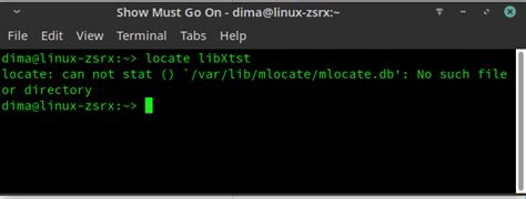 locate can not stat ` var lib mlocate mlocate db no such file or
